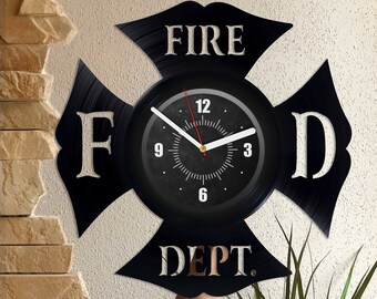 Fireman Wall Clock - Etsy