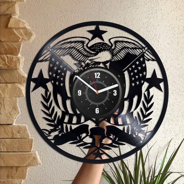 Usa Eagle Clock - Etsy