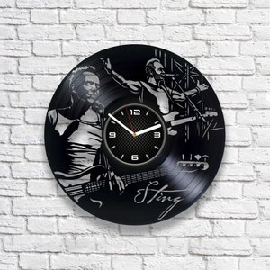 Sting Vinyl Record Wall Clock, Music Room Wall Art, Unusual Decor for ...