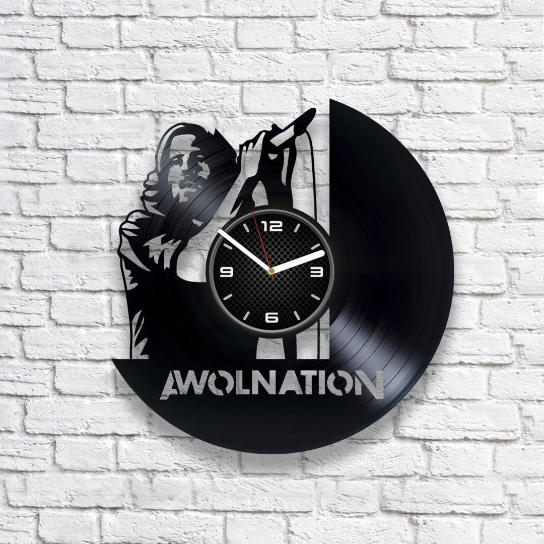 Awolnation Vinyl Record Clock, Music Wall Decor, Modern Art for House ...