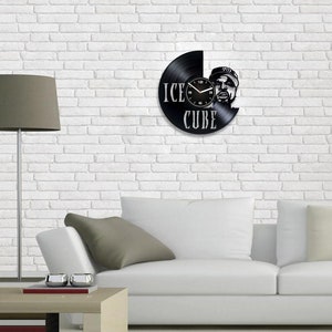 Ice Cube Vinyl Record Wall Clock, Rap Art, Contemporary Decor for ...