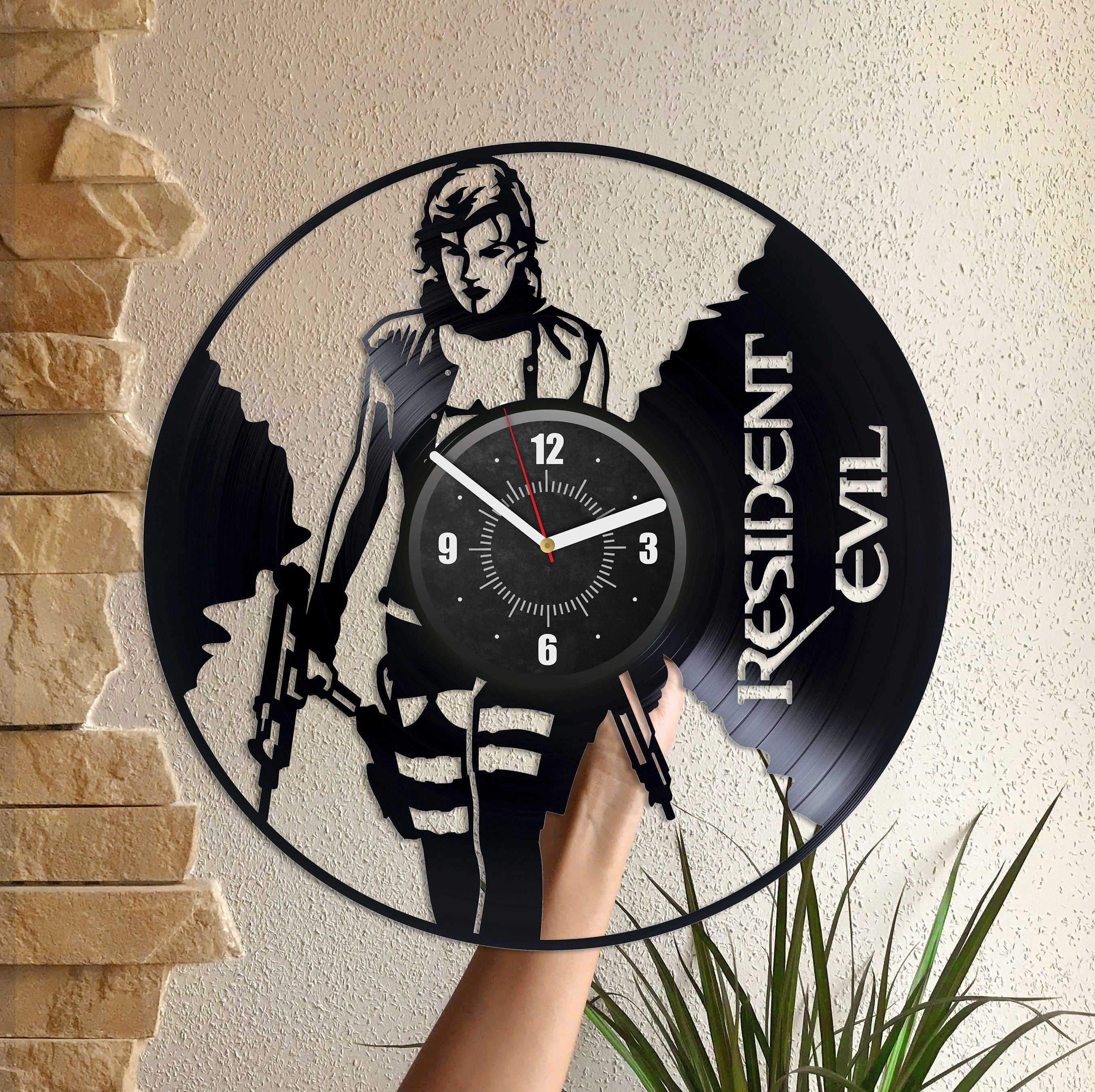 Resident Evil Vinyl Record Contemporary Wall Clock Horror - Etsy