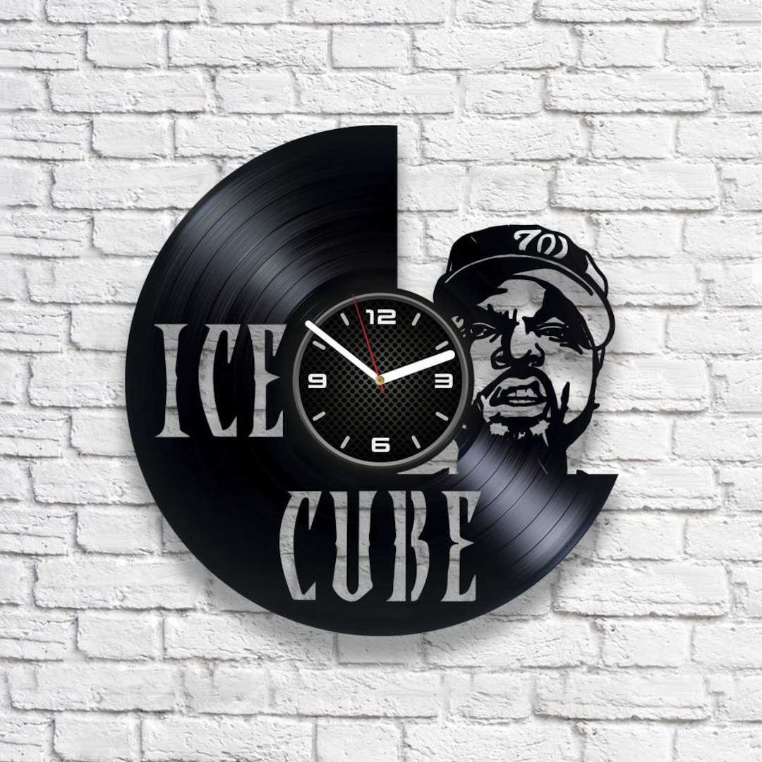 Ice Cube Vinyl Record Wall Clock, Rap Art, Contemporary Decor for ...