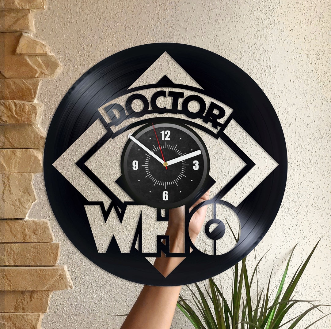 Doctor Who Vinyl Record Large Clock Doctor Who Wall Art Movie Decor for ...