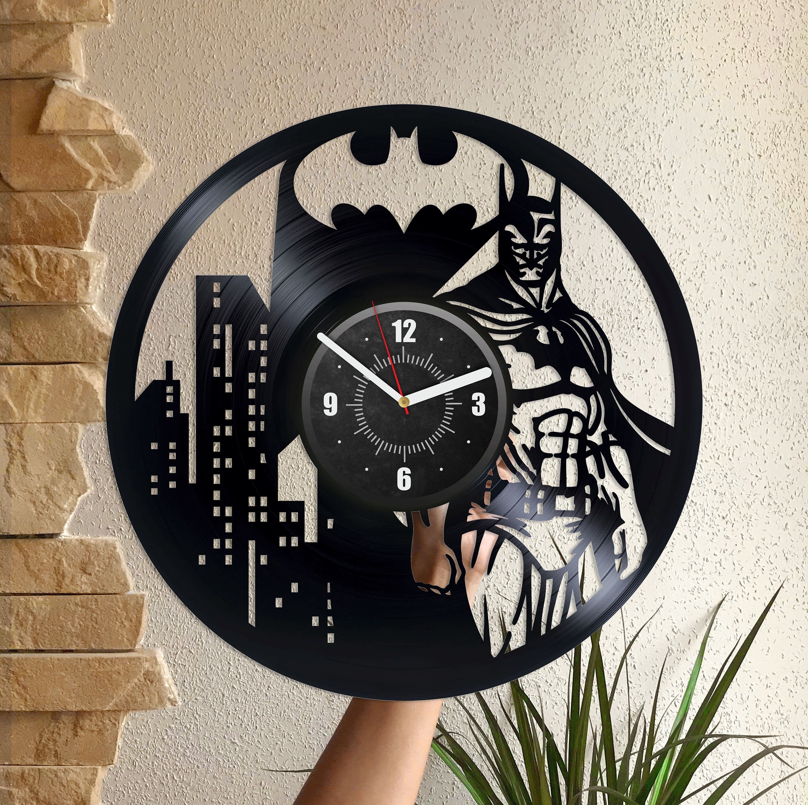 The Dark Knight Vinyl Record Laser Cut Clock DC Characters - Etsy