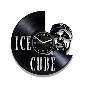 Ice Cube Vinyl Record Wall Clock, Rap Art, Contemporary Decor for ...