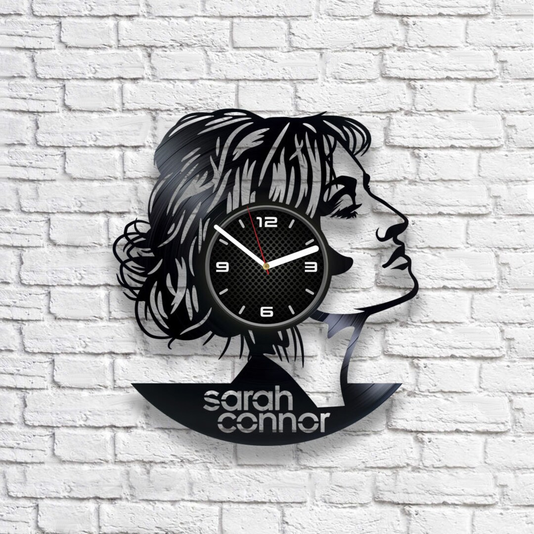 Sarah Connor Vinyl Record Wall Clock, Pop Music, Contemporary Decor for ...