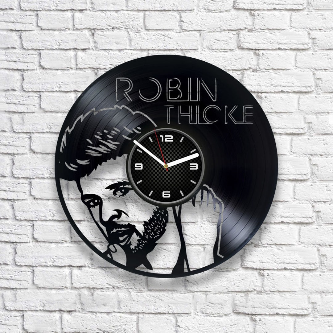 Robin Thicke Vinyl Record Wall Clock Music Lover Gift for Him Unique ...