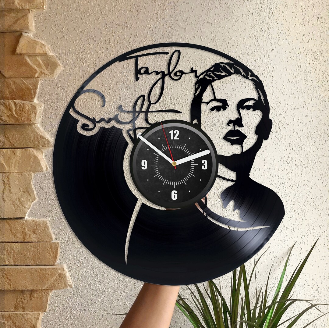Singer Vinyl Record Black Clock Pop Music Art Cute Decor for Girls ...