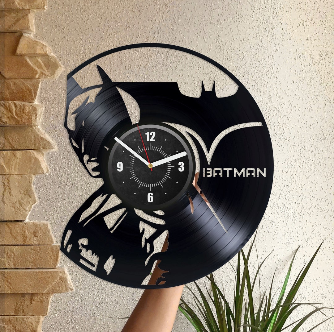 DC Hero Vinyl Record Laser Cut Clock DC Universe Comics Decor for Boys ...