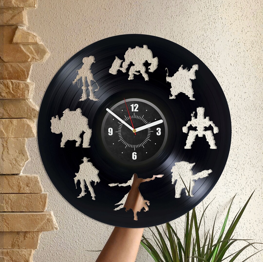 Video Game Vinyl Record Large Wall Clock Game Lover Gift Ideas Unique ...