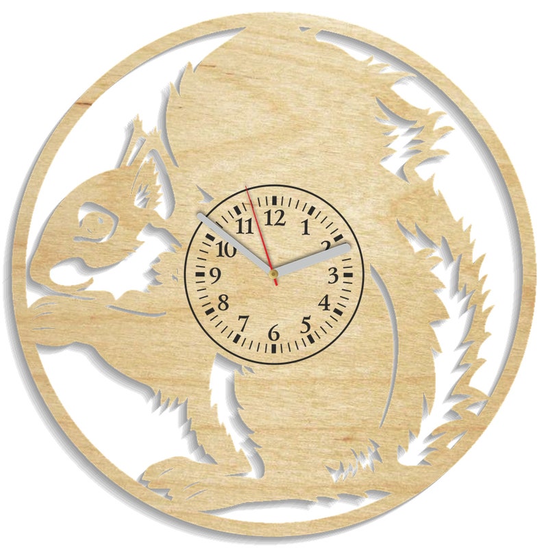 Squirrel Clock - Etsy