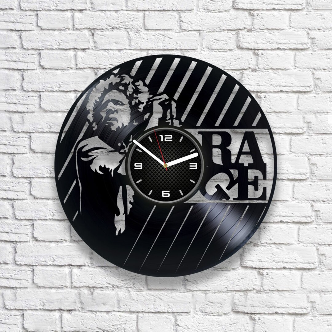Rage Against the Machine Vinyl Record Clock Rap Decor Rock - Etsy