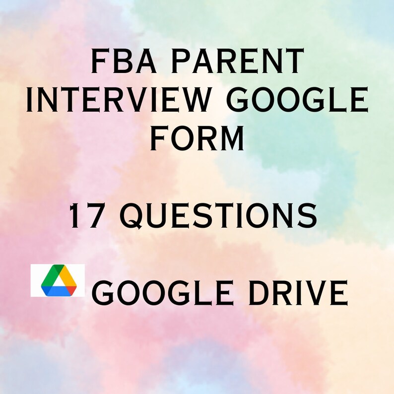 FBA Parent Interview Google Form, Functional Behavior Assessment ...