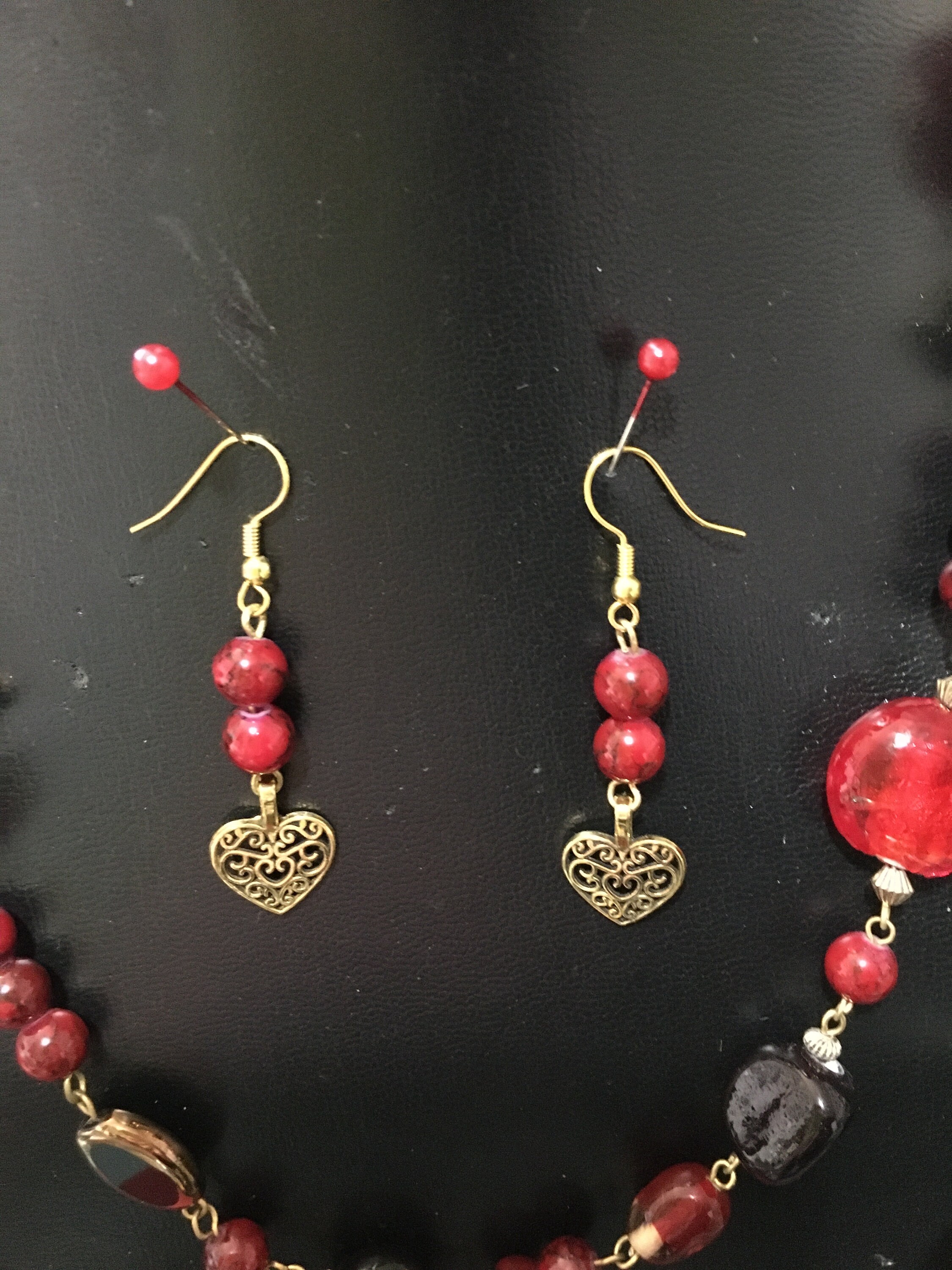 Simply Red 3 Piece Necklace Set - Etsy