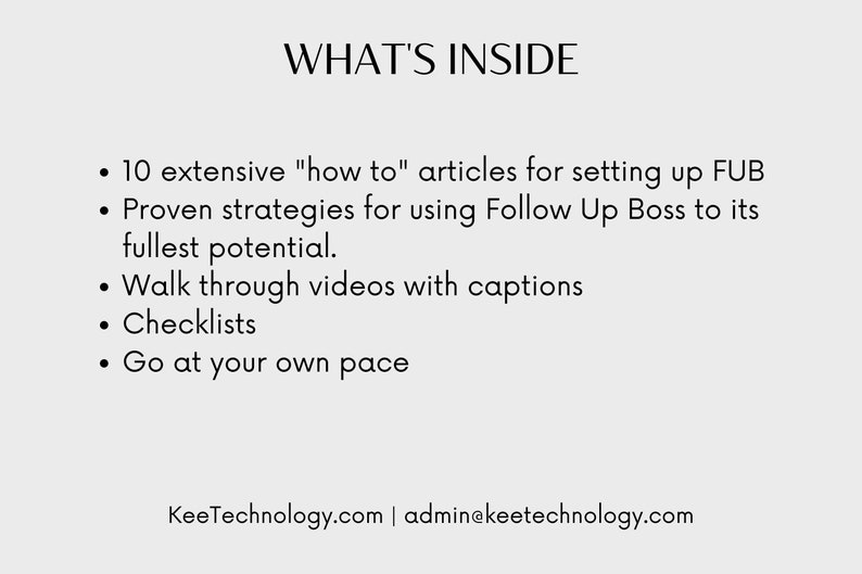 Team Guide to Setting up Follow up Boss for Success - Etsy