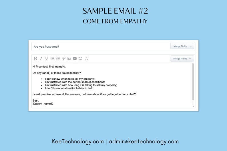 NURTURE EXPIRED Email Drip Templates for Real Estate Agents, 24 Digital ...