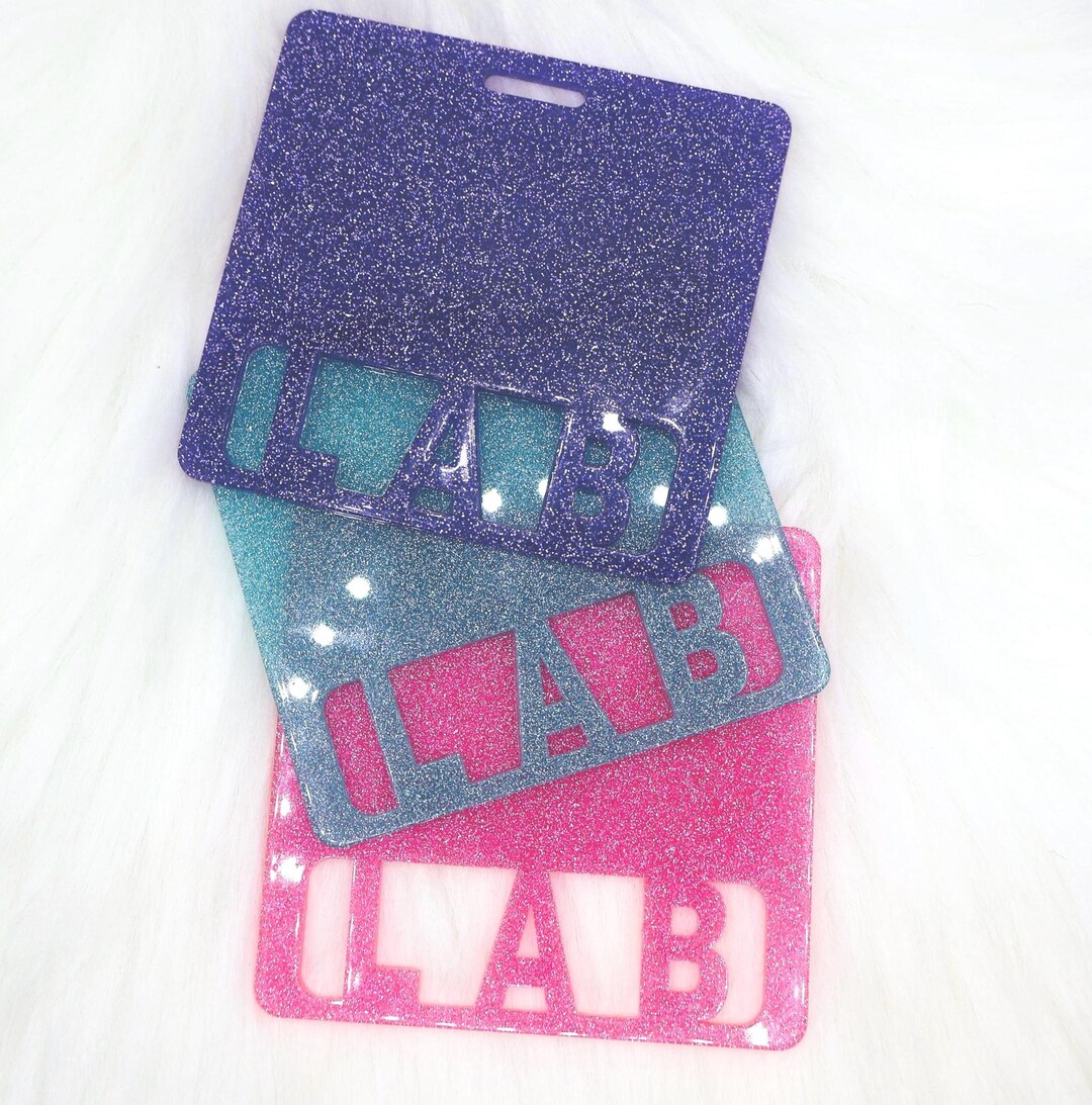 Lab Badge Buddy, Horizontal Badge Buddy, ID Holder, Healthcare Gift ...