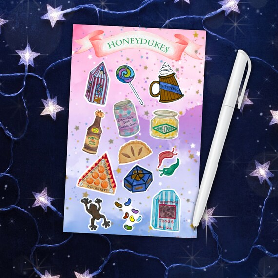 Wizard Sweet Shop Sticker Sheet - Etsy