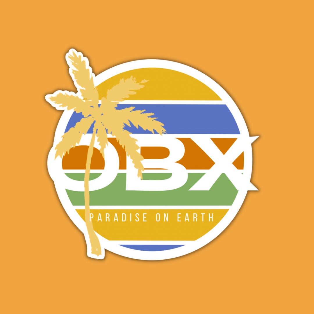 Outer Banks Sticker Waterproof Sticker OBX Sticker Tropical Sticker ...