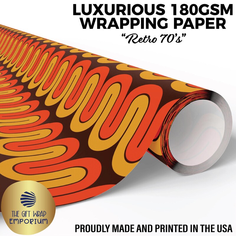 Retro Wrapping Paper - Etsy