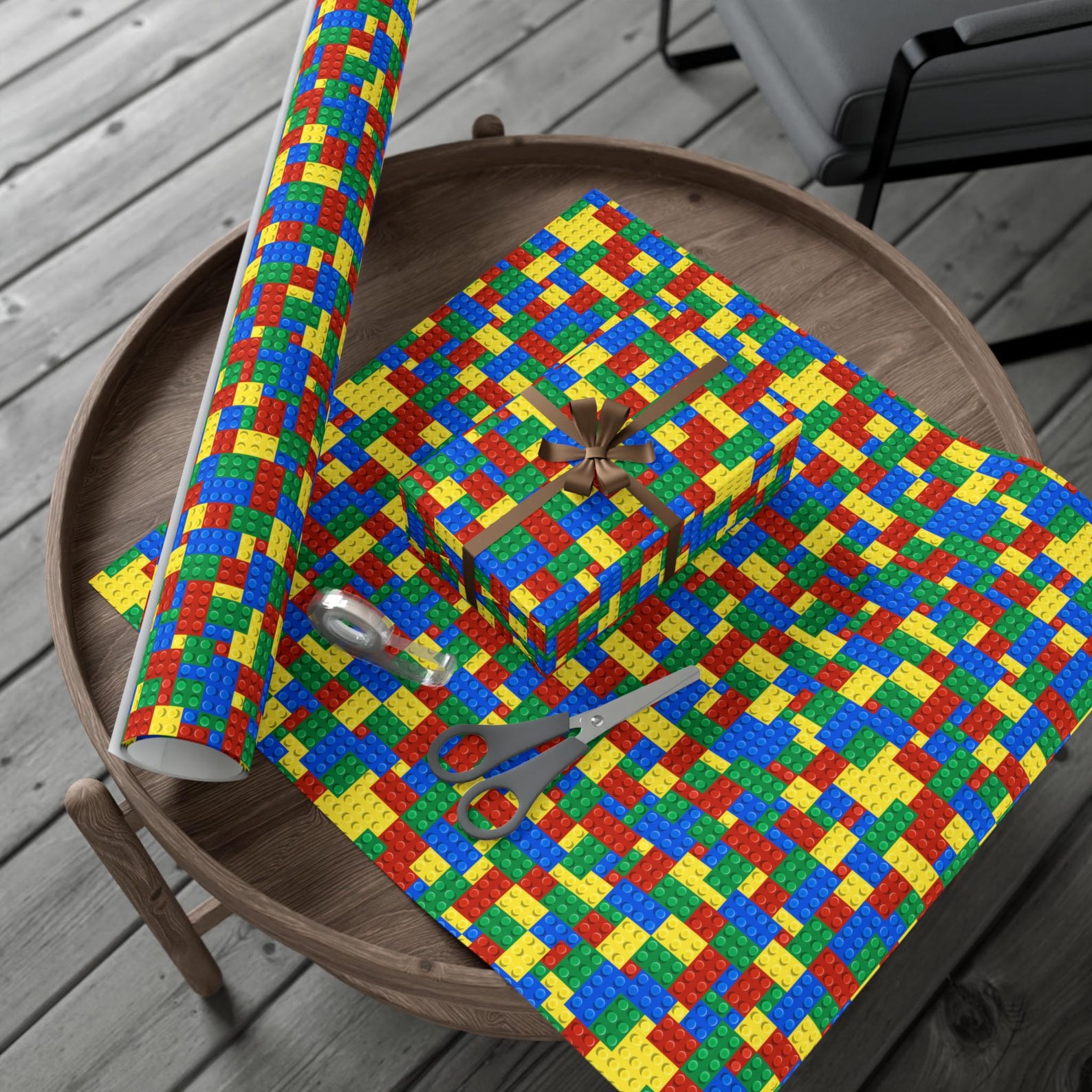 Building Blocks Wrapping Paper, Blocks Gift Wrap, Gift Wrap for Kids ...