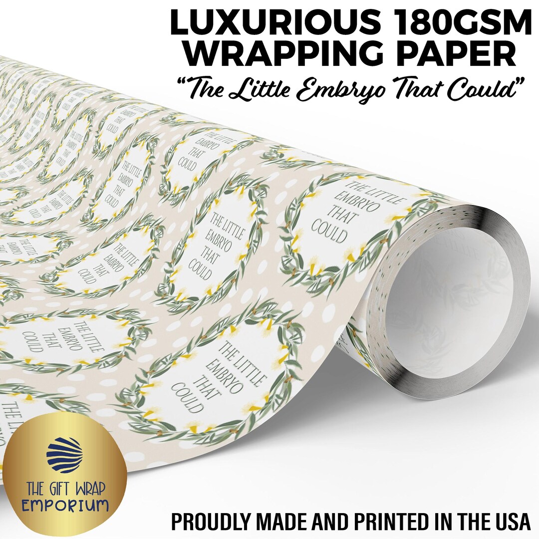 IVF Wrapping Paper, IVF Journey Gift Wrap, the Little Embryo That Could ...