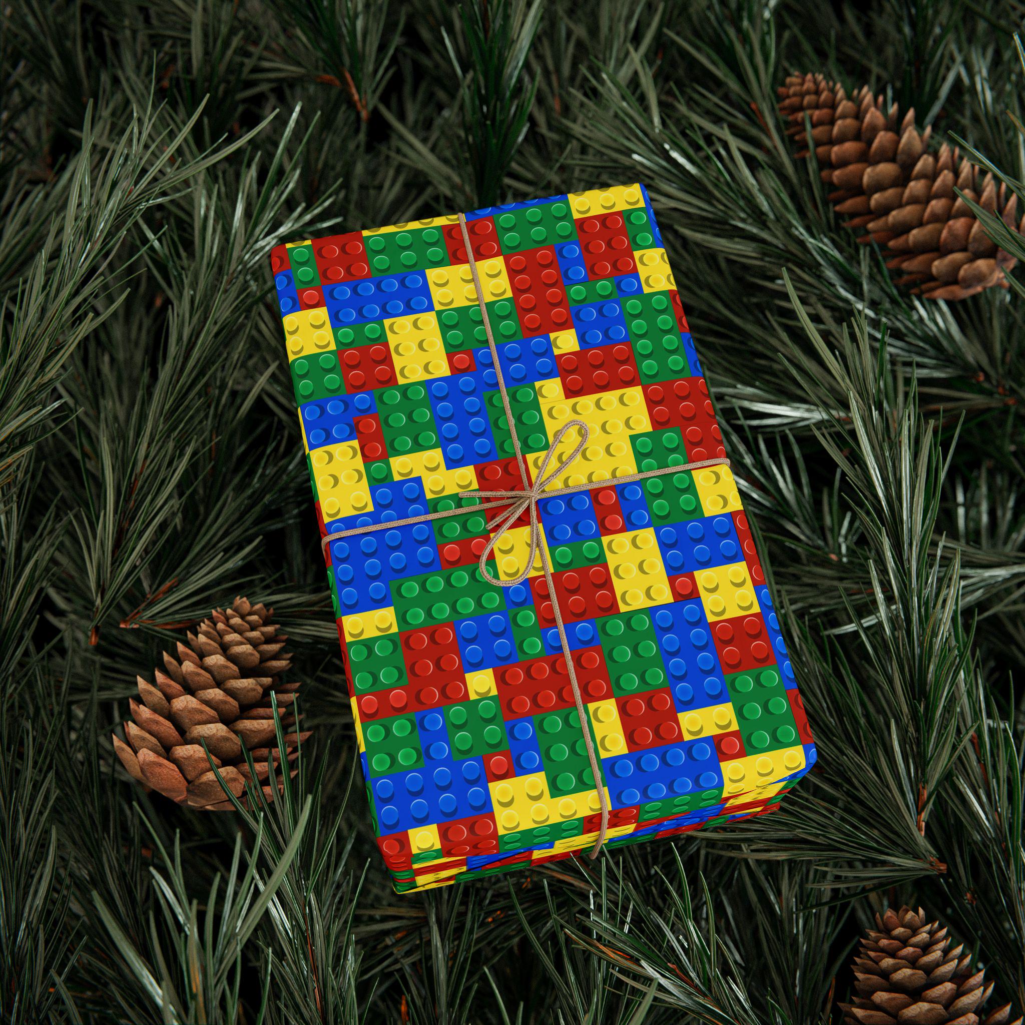 Building Blocks Wrapping Paper, Blocks Gift Wrap, Gift Wrap for Kids ...