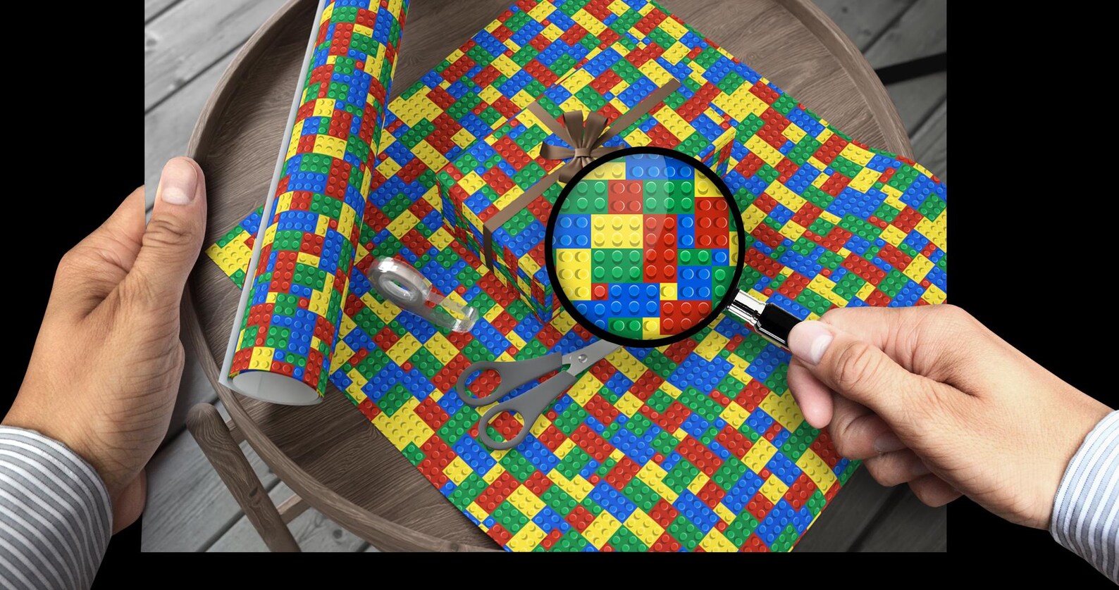 Building Blocks Wrapping Paper, Blocks Gift Wrap, Gift Wrap for Kids ...