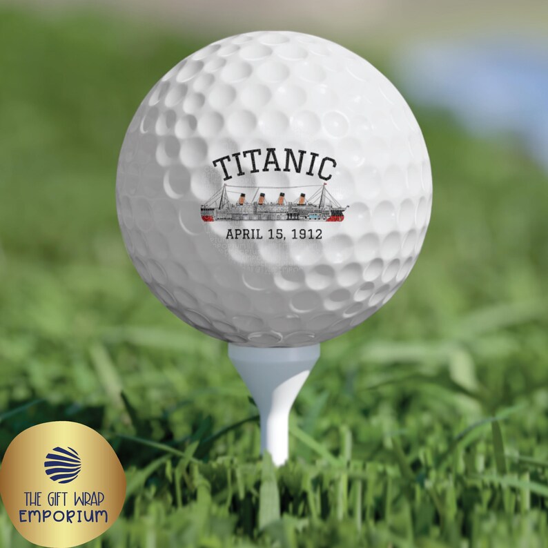 Titanic Cross Section Golf Balls Set, Titanic Golf Balls, Titanic ...