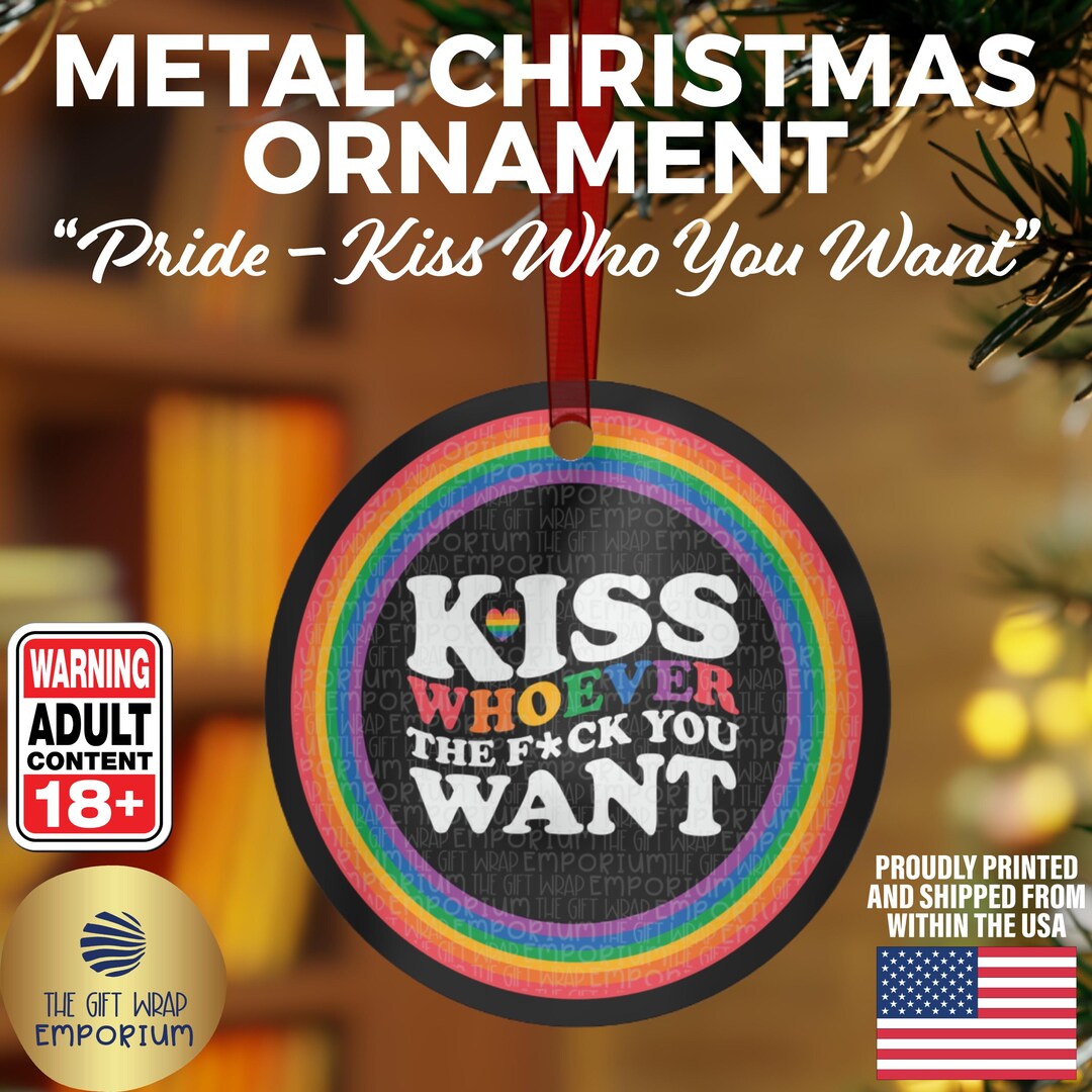 Pride Metal Christmas Ornament, Tree Decoration, Pride LGBT Christmas ...