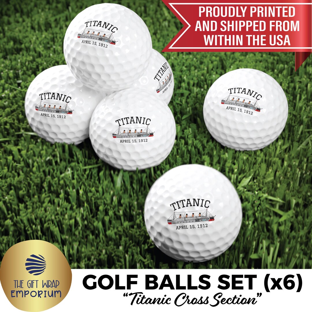 Titanic Cross Section Golf Balls Set, Titanic Golf Balls, Titanic ...