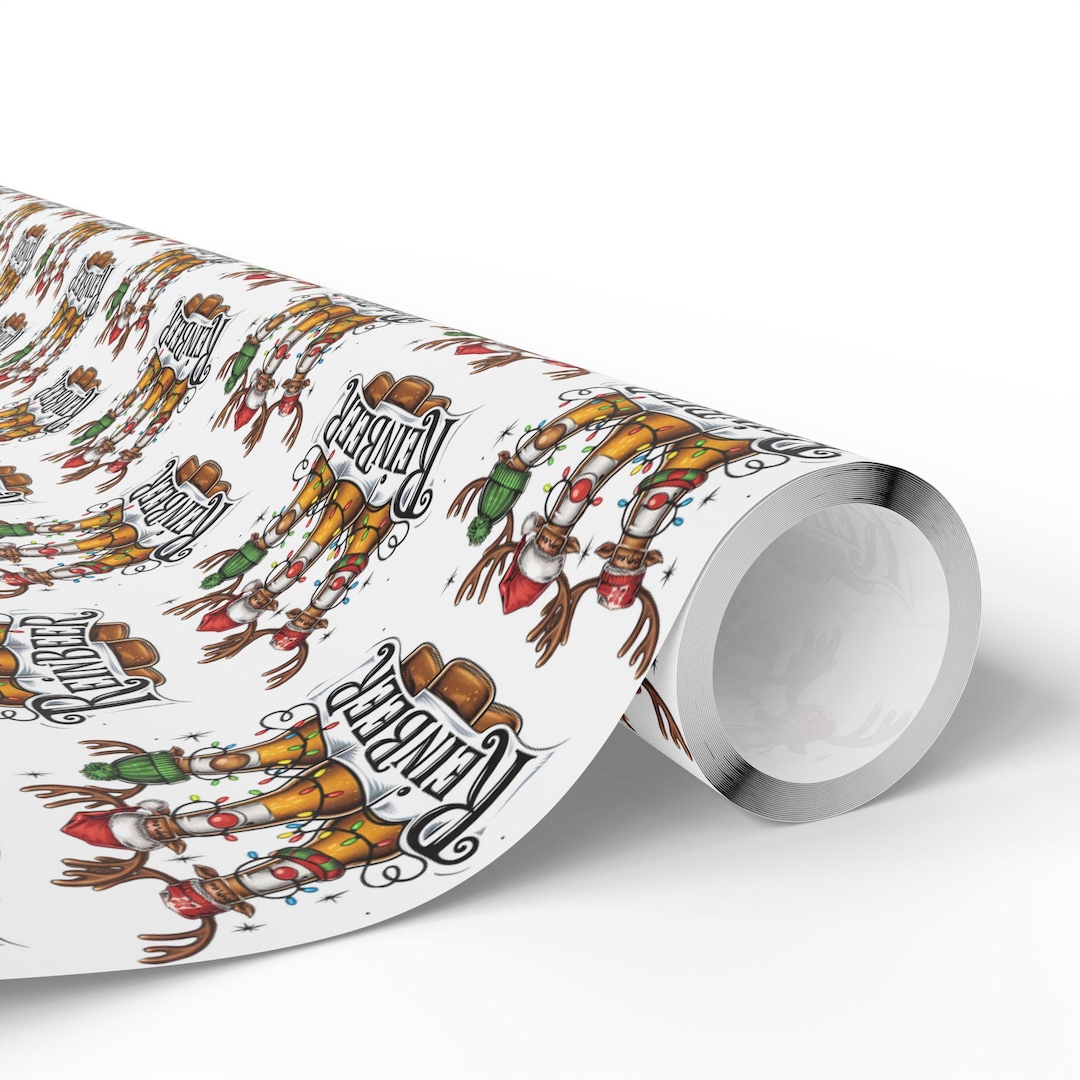 Reinbeer Wrapping Paper, Beer Lovers, Beer Gift Wrap, Christmas Beer ...
