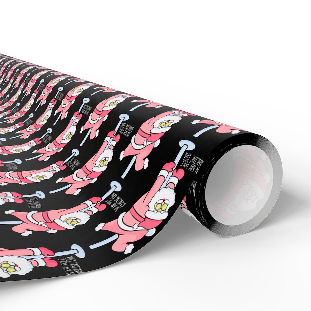 Adults Only Christmas Wrapping Paper, Stripper Santa Gift Wrap ...