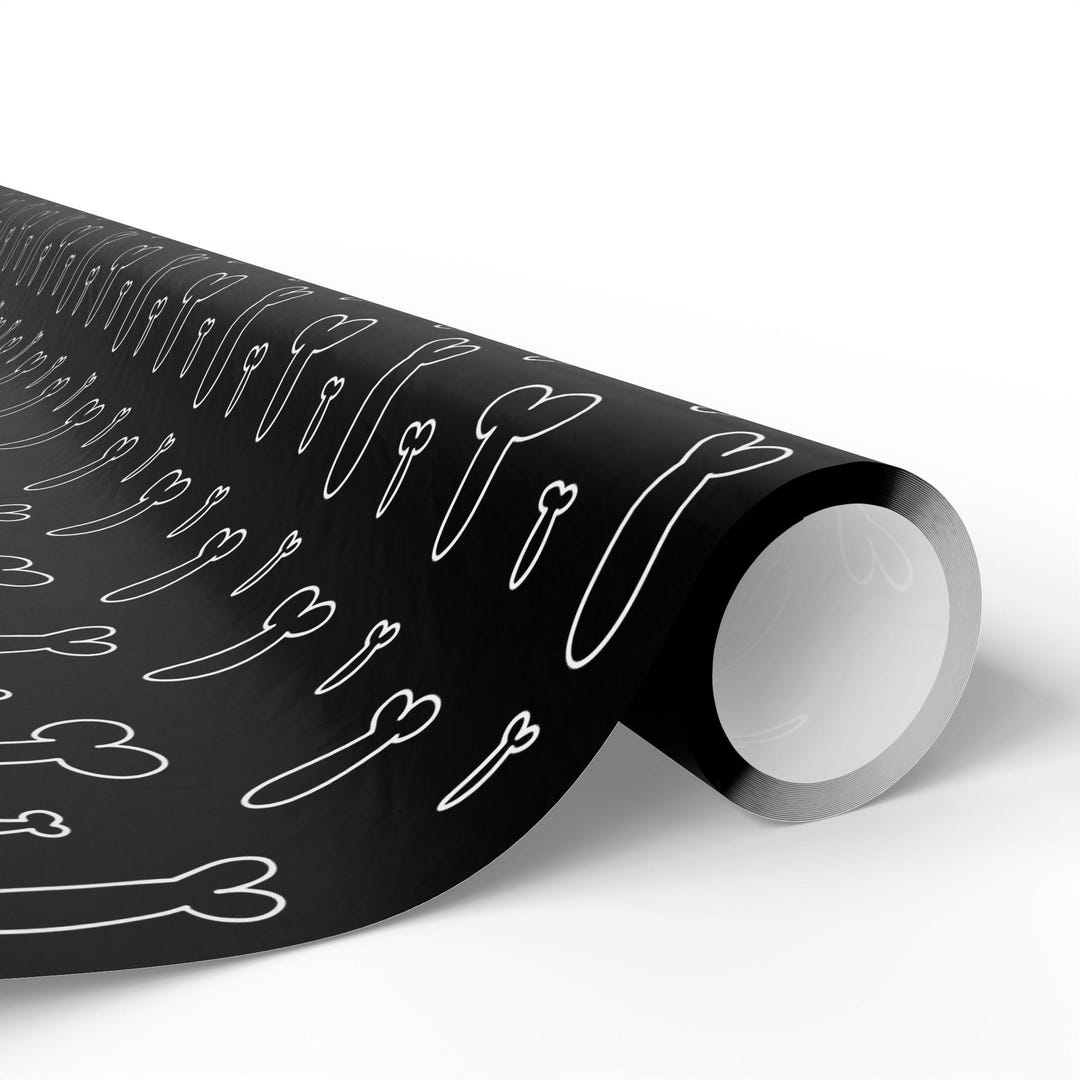 Adults Only Penis Wrapping Paper, Adult Gift Wrap, Naughty Christmas ...