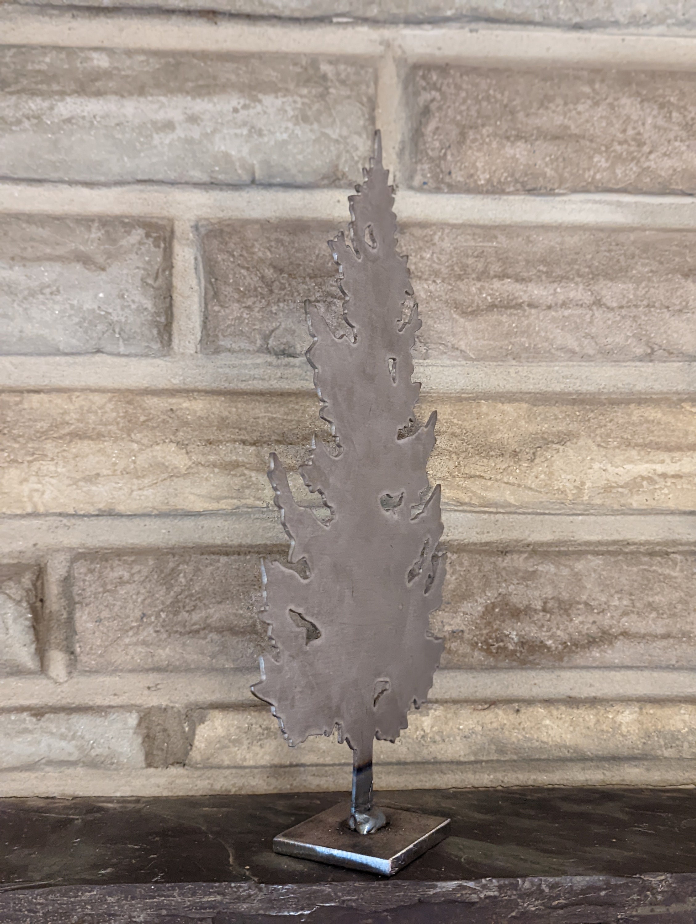 Table Top Steel Trees, Metal Trees, Christmas Trees, Winter Decor, Raw ...