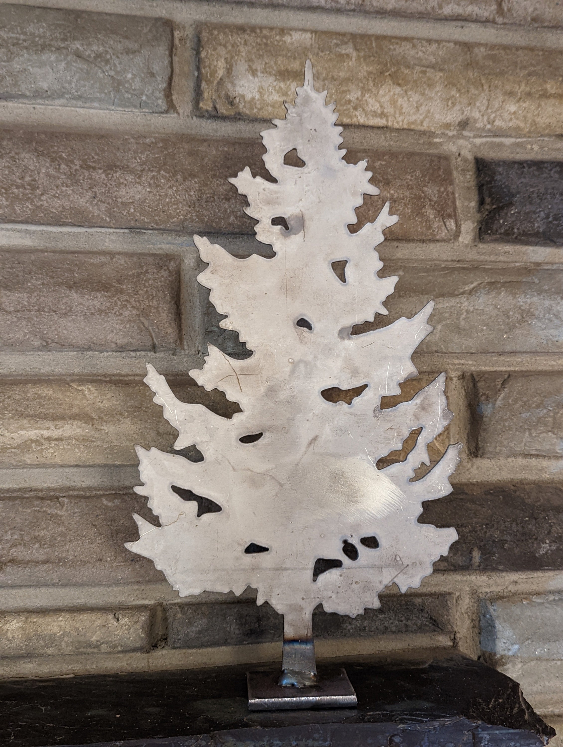 Table Top Steel Trees, Metal Trees, Christmas Trees, Winter Decor, Raw ...