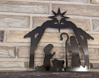 Metal Nativity Wall - Etsy