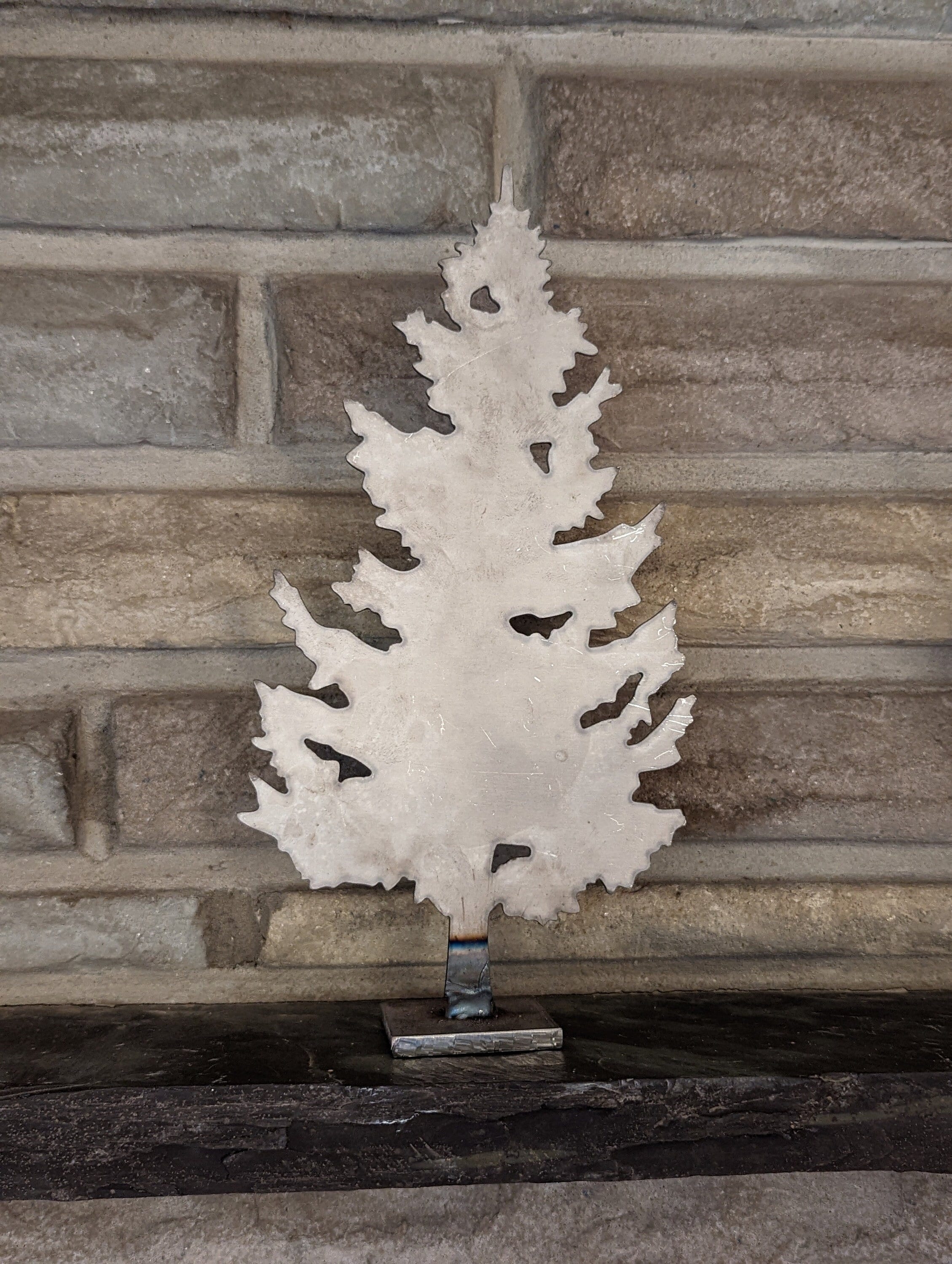 Table Top Steel Trees, Metal Trees, Christmas Trees, Winter Decor, Raw ...