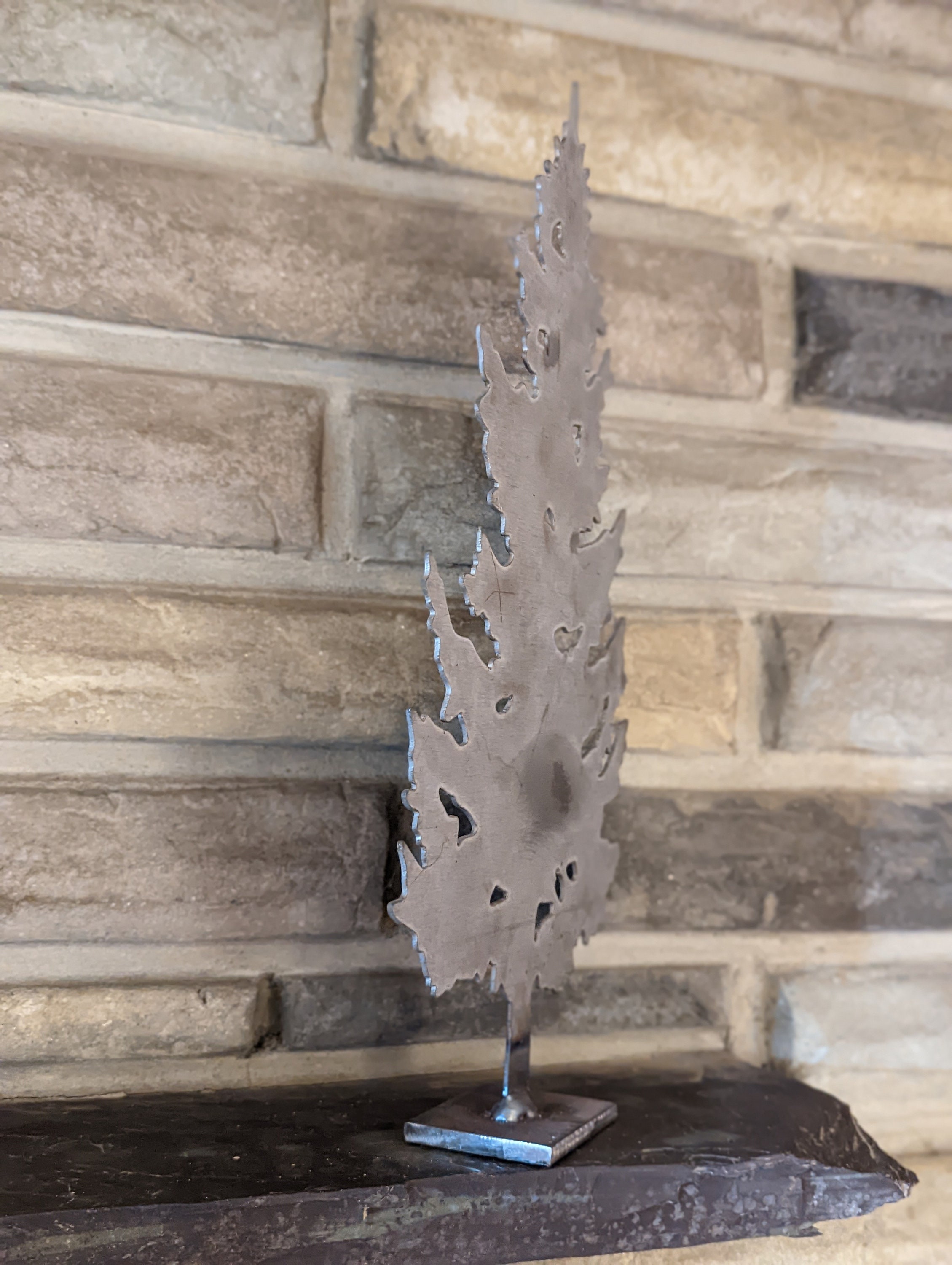 Table Top Steel Trees, Metal Trees, Christmas Trees, Winter Decor, Raw ...