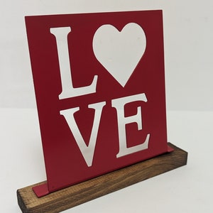 Valentine's Day Decor, Steel Decor, Holiday Decor, Love, Heart Flowers ...