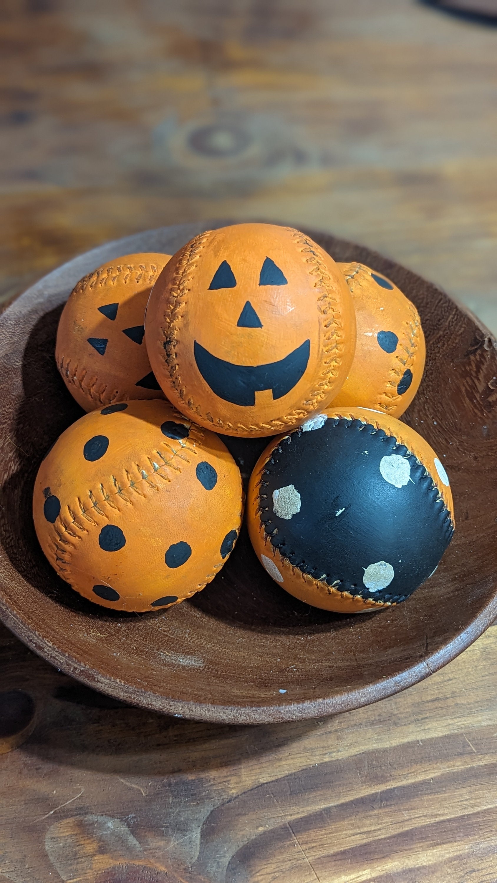 Halloween Painted Softballs - Etsy