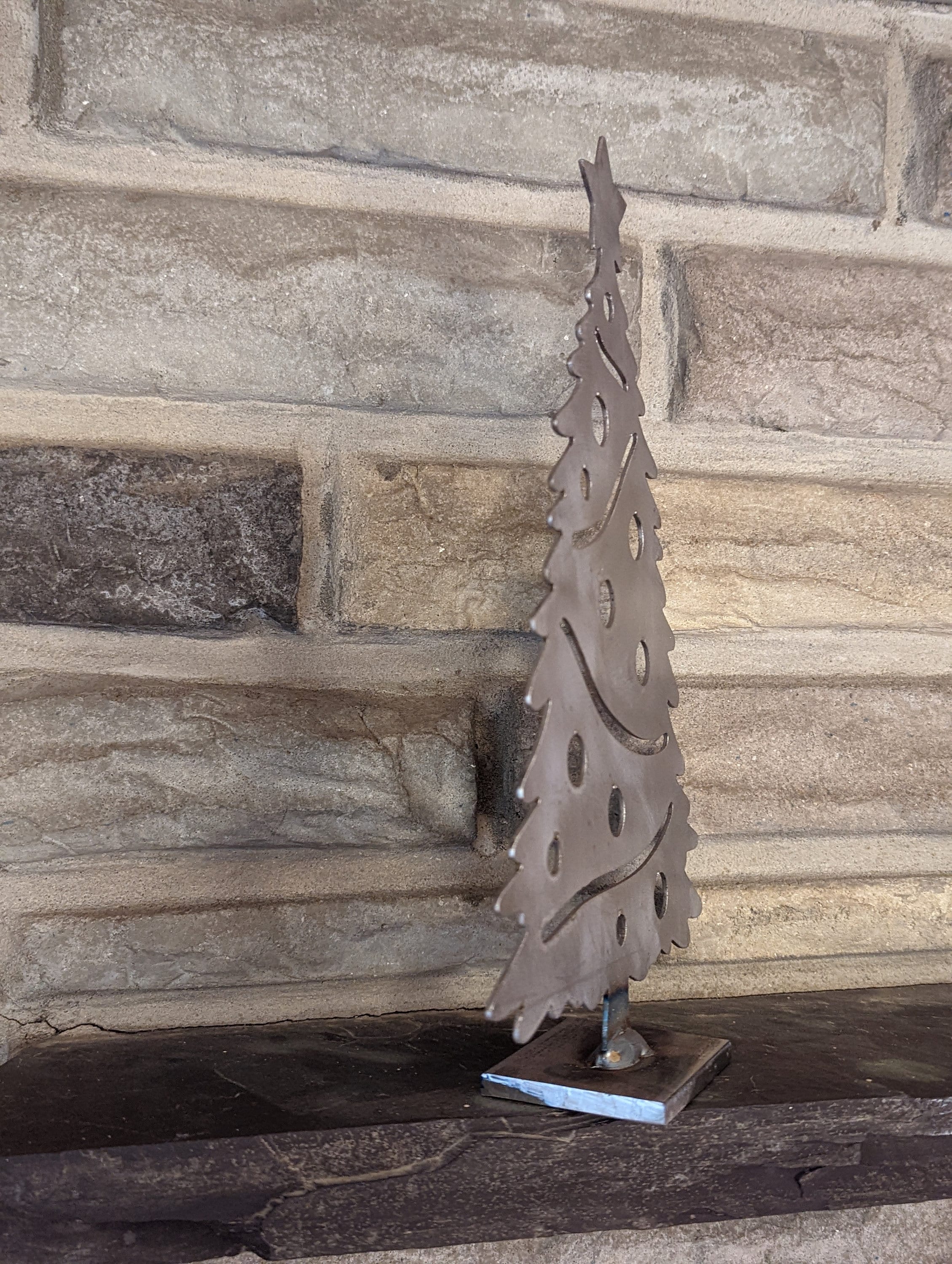 O Christmas Tree, Steel Tree, Raw Metal, Christmas Gift - Etsy