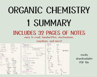 Reaction Mechanism 1 Organic Chemistry Orgo/ochem 11 12 Handwritten ...