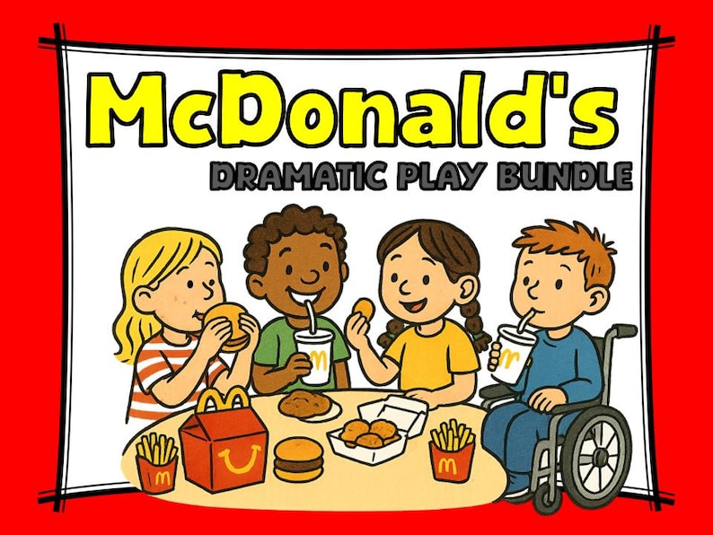 Mcdonald’s Dramatic Play Center | Preschool Restaurant Pretend Play ...
