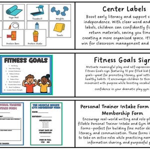 Preschool Gym Dramatic Play Bundle: Pretend PE Center Props - Etsy