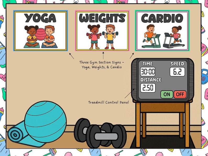 Preschool Gym Dramatic Play Bundle: Pretend PE Center Props - Etsy