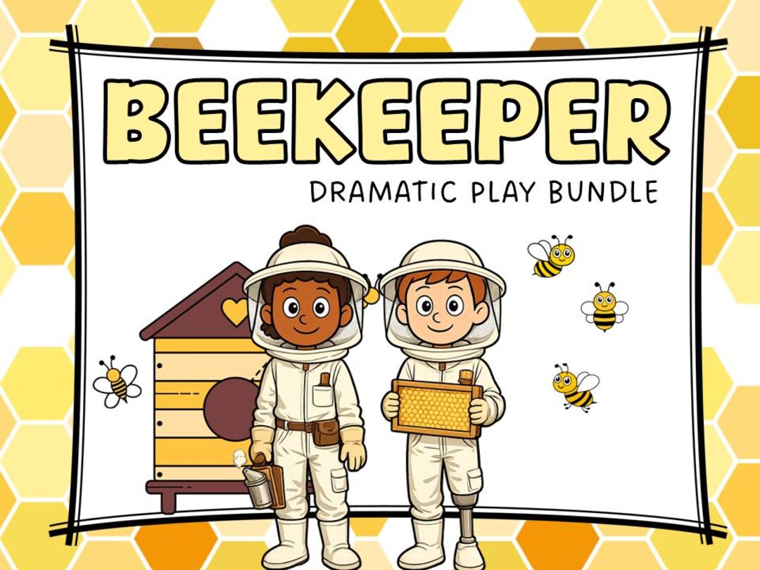 Beekeeper Dramatic Play Bundle | Honey Bee Farm Printables - Etsy