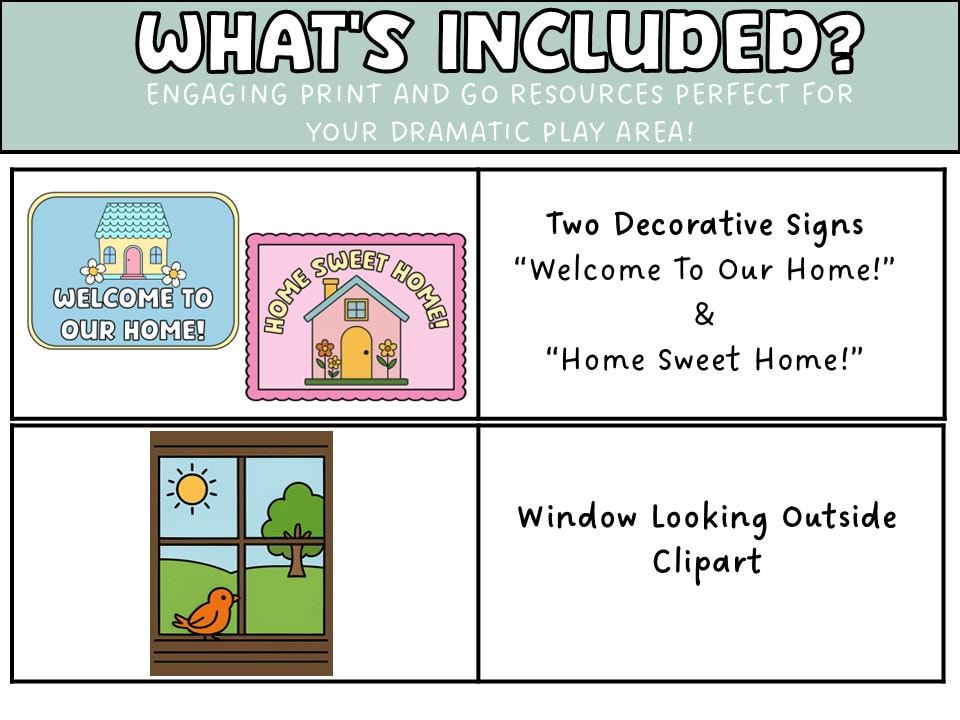 Kitchen Dramatic Play Printable Bundle | Pretend Play Center ...