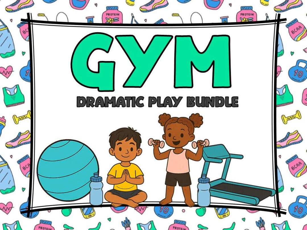 Preschool Gym Dramatic Play Bundle: Pretend PE Center Props - Etsy